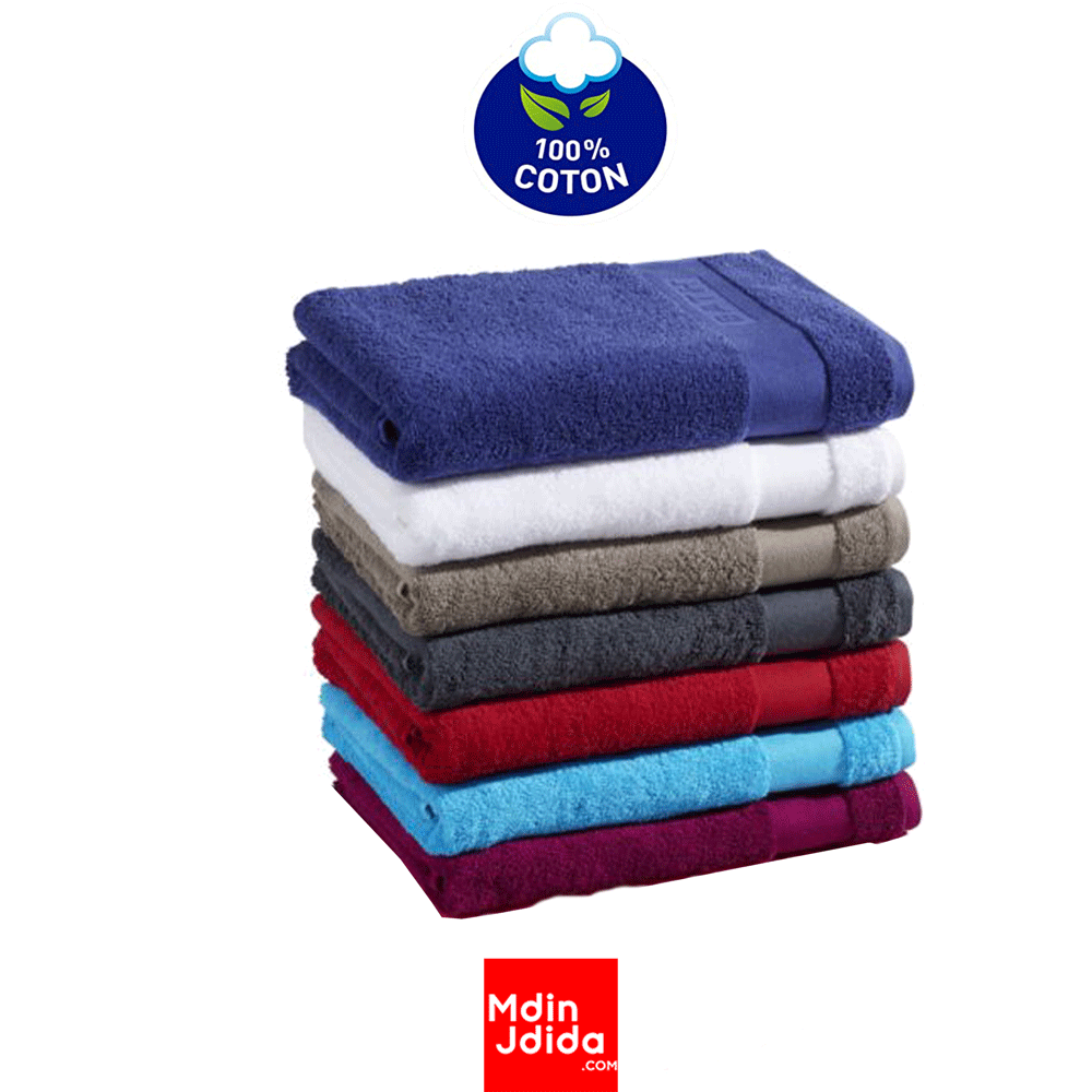 Maison :: Pack de 6 serviettes de bain 100 % coton 50x90 cm épaisses Maison :: Pack de 6 serviettes de bain 100 % coton 50x90 cm épaisses