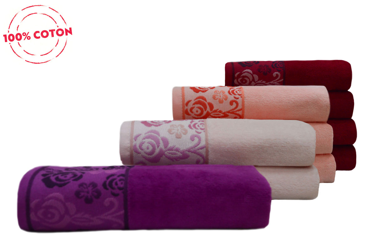 Maison :: Pack de 6 serviettes de bain coton 50*90 cm serviettes ... Maison :: Pack de 6 serviettes de bain coton 50*90 cm serviettes ...